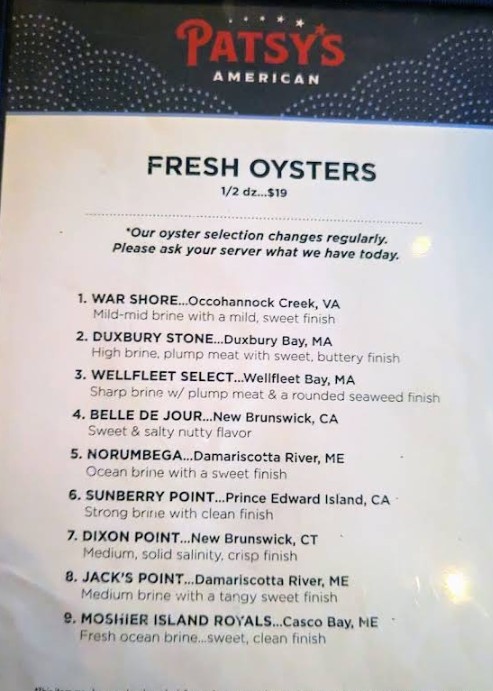 Patsy’s American Restaurant Menu | BBQ, Seafood & Cocktails in Vienna, VA