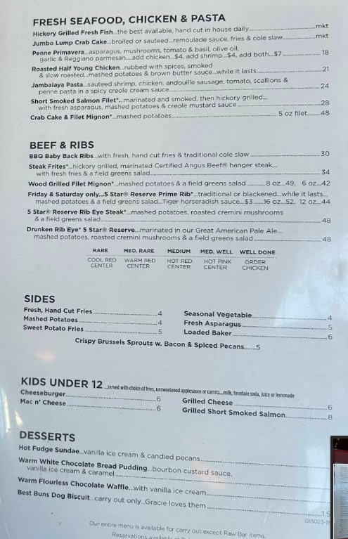 Patsy’s American Restaurant Menu | BBQ, Seafood & Cocktails in Vienna, VA